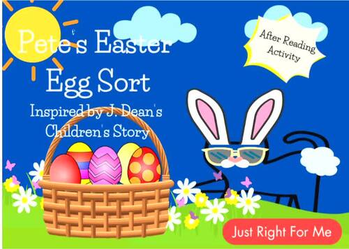 Pete's Easter Egg Sort Boom Cards by Just Right For Me | TPT