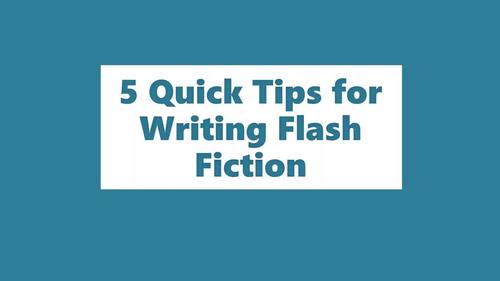 Flash Fiction Tutorial by Anthony Barra | TPT