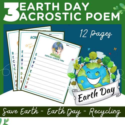 earth day acrostic poem | Earth Day Poetry Writing | World Environment Day
