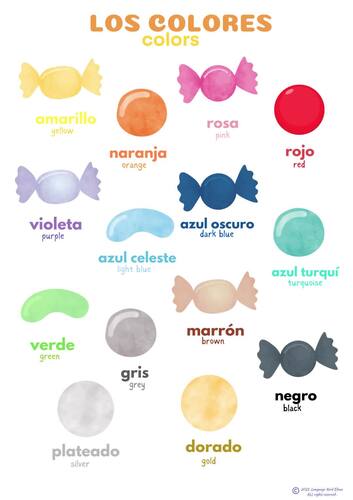 Bilingual Spanish-English 17 Educational Posters SPANISH Classroom decor