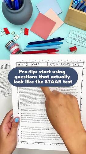 6th 7th 8th Grade Language Arts Bellringers Reading Daily Warm Ups ELA ...