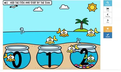 Sorting Addition Sums to 10 by Shuna Patterson-Pocketful of Littles