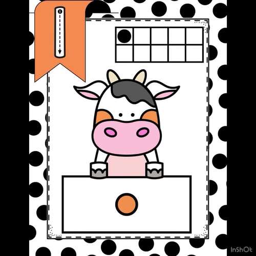 Kindergarten Number Formation and Subitizing Posters 0–10 – Cow Theme!