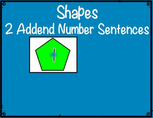 Shapes Themed Build 2 Addend 0-20 Addition & Subtraction Number Sentence
