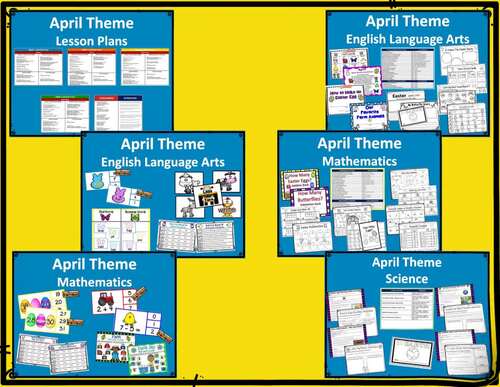 Kindergarten April May and June Cross-Curricular Units Bundle | TPT