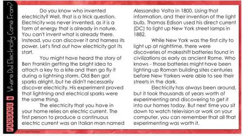 Constructed Response Questions : Paired Passages - Includes Digital