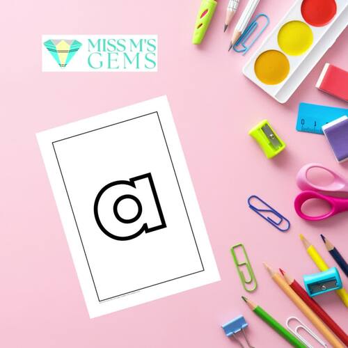 Lowercase Letters Coloring Pages by Miss M's Gems | TPT