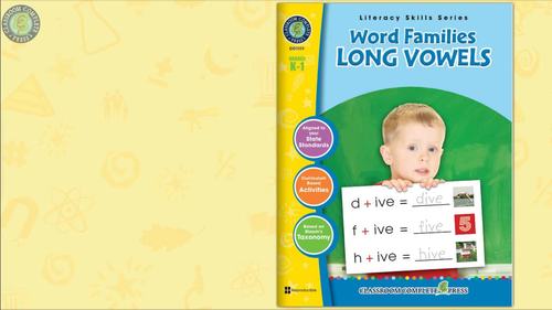 Word Families: Long Vowels Gr. PK-2 - Distance Learning | TPT