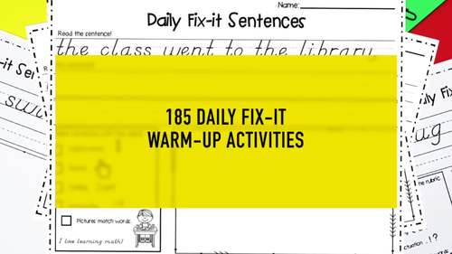 Daily Fix-It Kindergarten and First Grade by Teaching with Love and ...