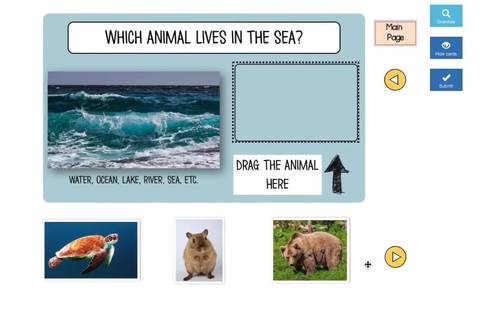 Animals Boom™ Cards | Which Animal Lives Here ? | Sorting Animals