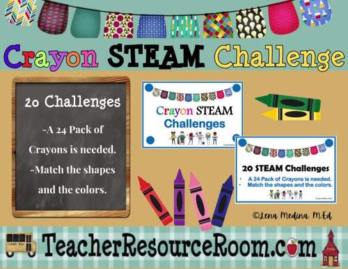 Crayon STEAM Challenges Unit - K-3rd - No Prep! by Teacher Resource Room