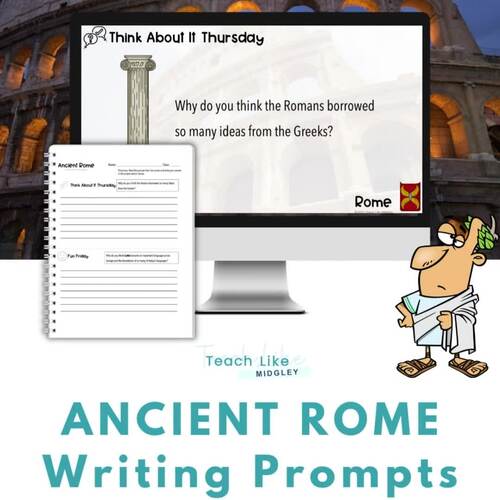 Ancient Rome: Bell Ringer Writing Prompts by Teach Like Midgley | TPT