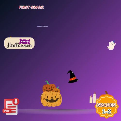 Halloween Addition Worksheets No Prep for 1st & 2nd Grade 250 Problems