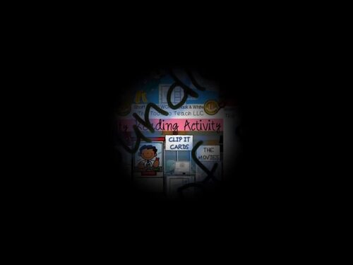 Bundle Short Vowels CVC Clip It Cards Grade 1 Unit Black and White ...