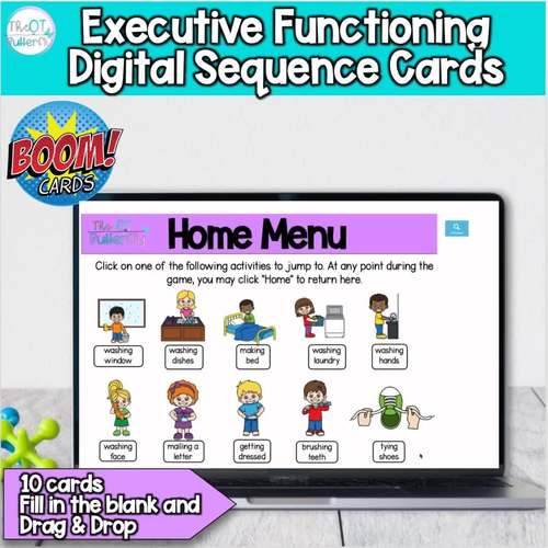 Executive Functioning Sequencing Cards : Interactive BOOM Cards for ...