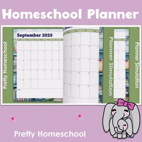Printable Homeschool Planner | PDF for Daily & Weekly Lesson Planning