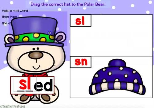 50% OFF - Boom Cards WINTER ACTIVITIES Digraphs & Consonant Blends BUNDLE