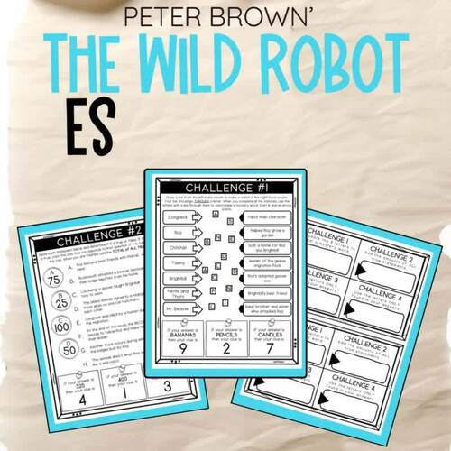 The Wild Robot by Peter Brown Game Bundle by Reading Under the Hula Moon