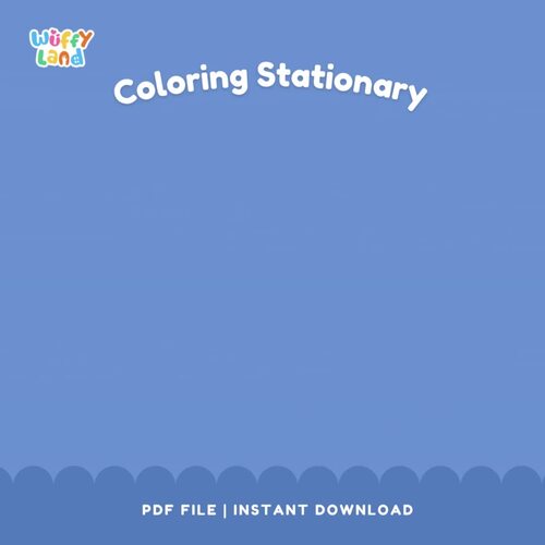 DOLLAR DEAL Fun Coloring Stationary Pages 12 Printable PDF Sheets by ...