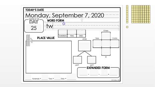 Interactive Calendar Wall Google Slides PowerPoint by Melicety | TPT