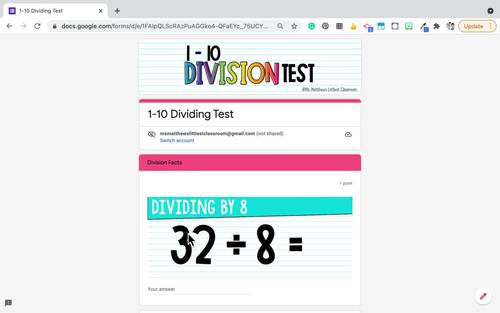 Multiplication & Division Self-Marking Tests Bundle | TPT