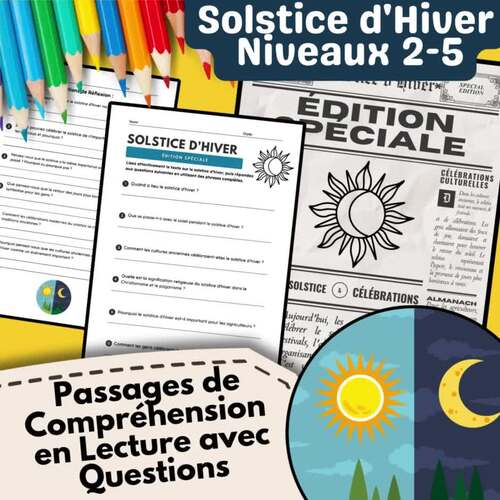 Solstice d'Hiver et Noël – Passages de Compréhension en Lecture ...