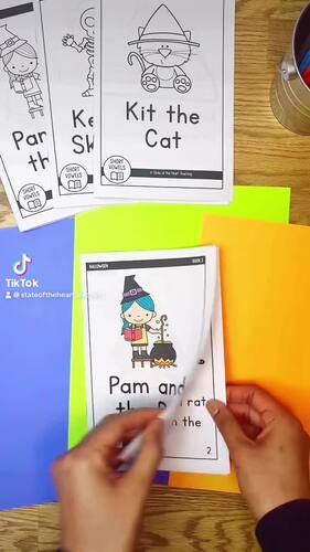 Halloween Decodable Readers - October Reading Activities Kindergarten ...