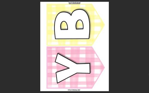 Gingham Gang Birthday Wall | Pastel Classroom Decor | Country | TpT