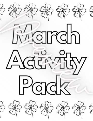 March Themed Activity Pack by BriTheLibrarian | TPT