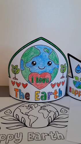 Earth Day Crown Craft | Earth Day Craftivity | April Spring Activities