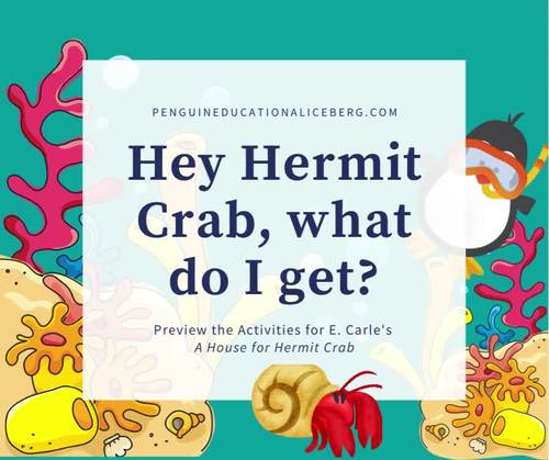 Hey Hermit Crab, it's Math Time! by Penguin Educational Iceberg | TpT