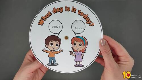 What Day is It Today Craft by 10 Minutes of Quality Time | TPT