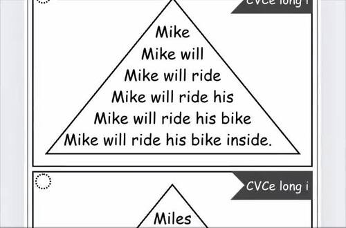 CVCe & Vowel Teams Fluency Pyramid Cards | 20 Cards for Long Vowels