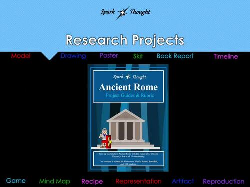 Project Guides for Ancient Rome by Spark Thought | TPT