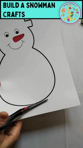 Bundlel Preschool Winter Craft| Winter Coloring Sheet | Build a Snowman ...