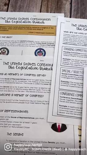 Legislative Branch Article & Review | Congress for Civics & American ...