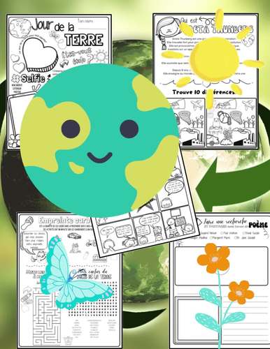 Jour de la Terre - Cahier d'activités by Prop It Up with Mme R | TPT