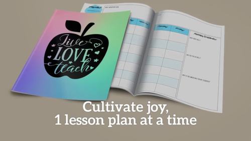 The Grateful Teacher Planner: Undated Printable Daily Planner w/ Well-Being