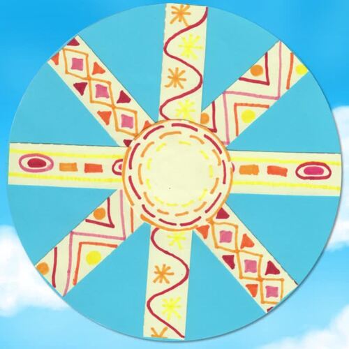 SUN and MOON in ART - Sun Mosaic, Aztec Sun Stone, Moon Disc – 1st ...