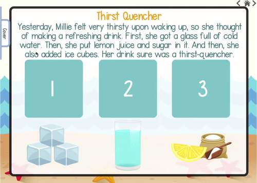 Summer Story Sequencing 3 Events BOOM Cards No Print Speech Therapy