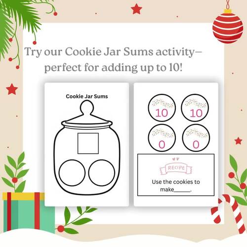 Christmas Math Activity Addition up to 10 Game by PrincipalThingEducation