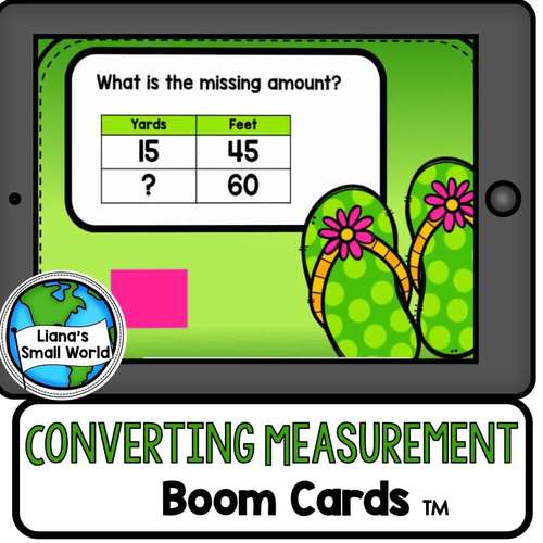 Converting Customary and Metric Measurements Boom Cards tm Digital Task ...