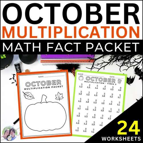 Halloween Multiplication Worksheets Pumpkin Multiplication 0 1 2 5 10 ...