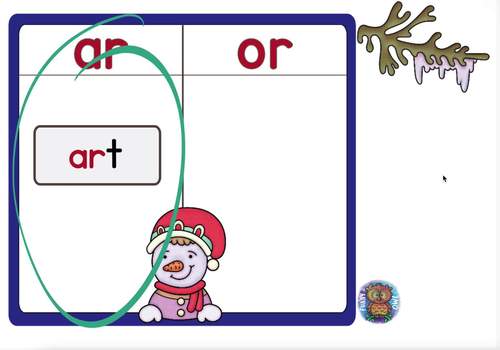 R Controlled Vowels Sorts Bossy R Winter Themed Boom Cards Games BUNDLE