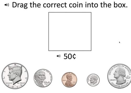 Identifying Coins Names and Values Money Boom Cards with Audio | TpT