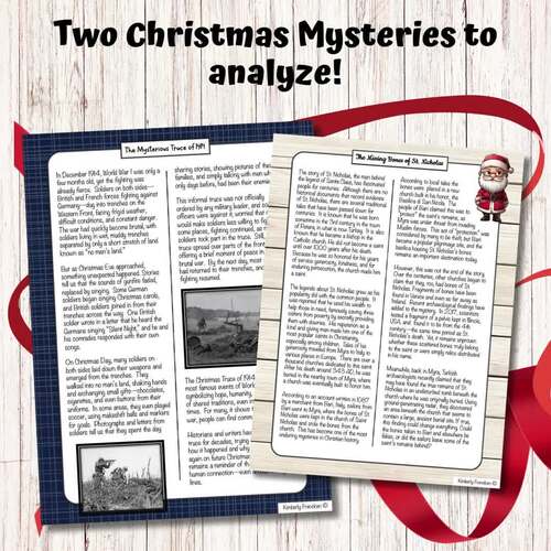 High School Reading Comprehension Passages & Questions: Christmas Bundle