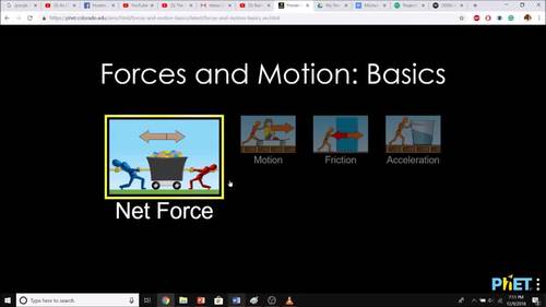 Newton's Laws Inquiry Lab (Phet Simulation) - Physics by Physics Burns
