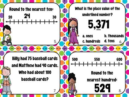 Rounding to the Nearest 10 and 100 Task Cards | Digital & Print by ...