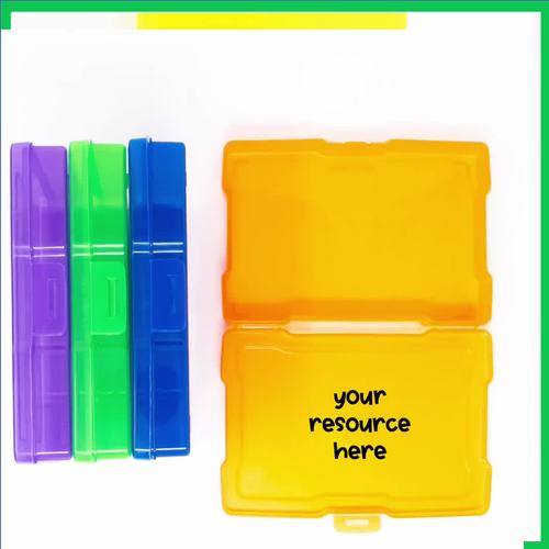 Task Card Box mockups | Bright colors Set 2 by Speaking of Images