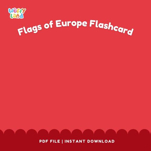 Flags of Europe Flashcards – 52 Printable Geography Cards for Kids ...